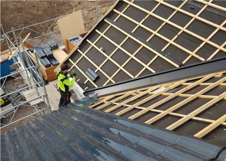 Inför installation - Riktigt sollcellstak